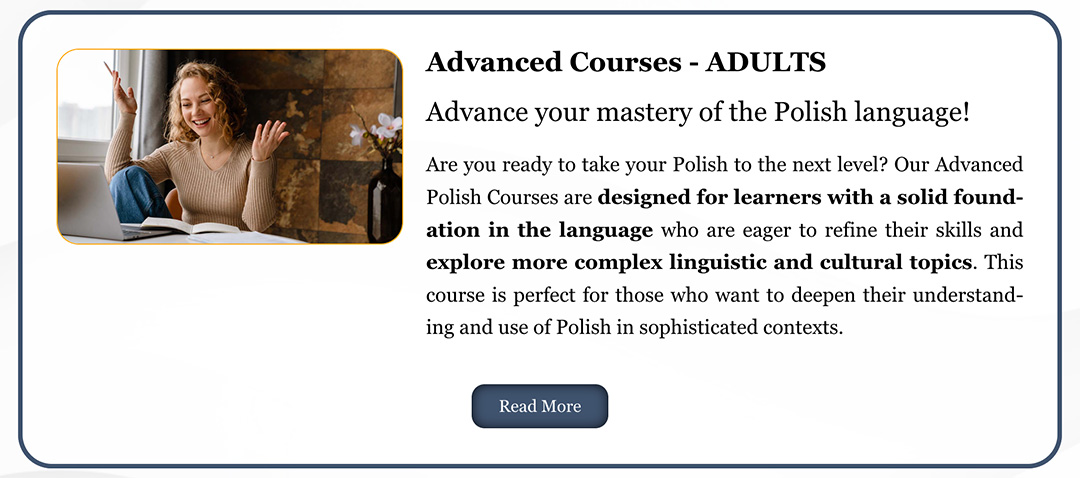 Advanced Polish Language Courses for Adults