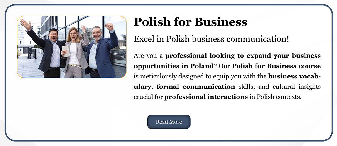 Polish Language for Business – Professional Language Course